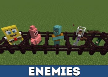 Download SpongeBob Minecraft PE mod: New Mobs and Characters