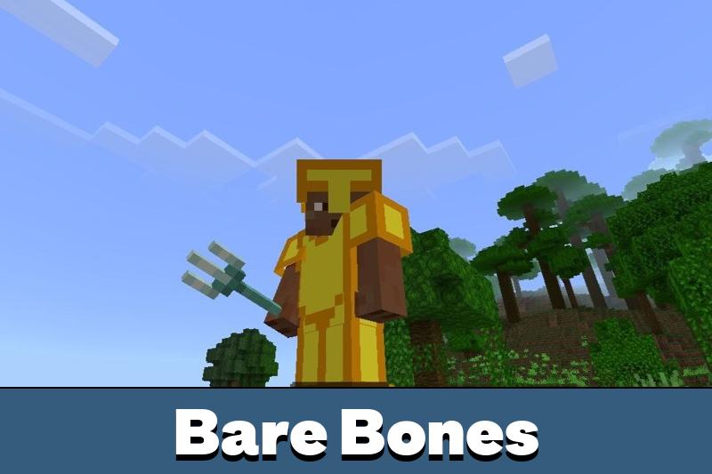 Download Bare Bones Texture Pack for Minecraft Bedrock Edition