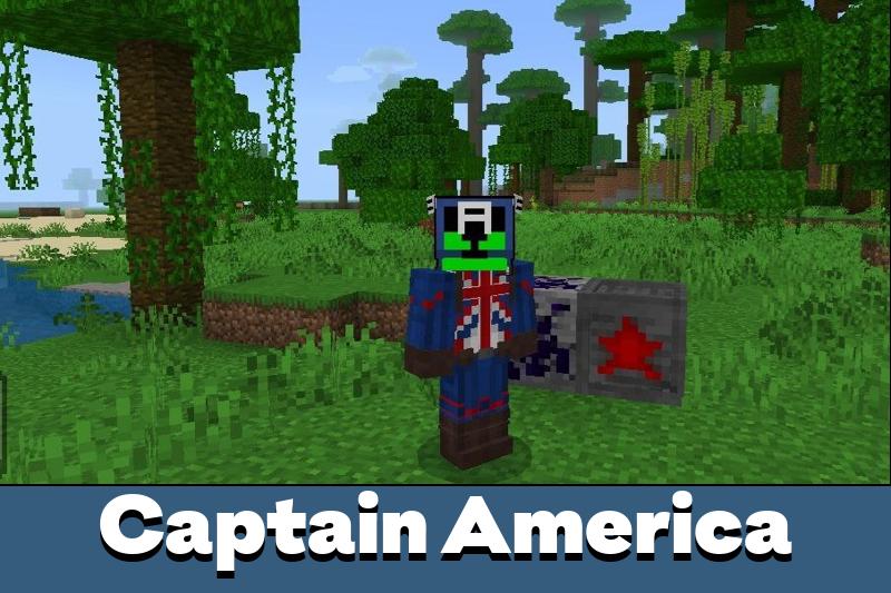 Download Captain America Mod for Minecraft Bedrock Edition