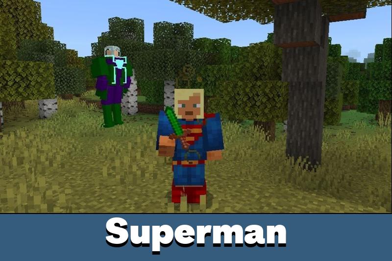 Download Superman Mod for Minecraft Bedrock Edition