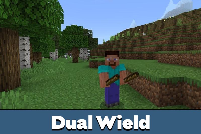 Download Dual Wield Mod for Minecraft Bedrock Edition
