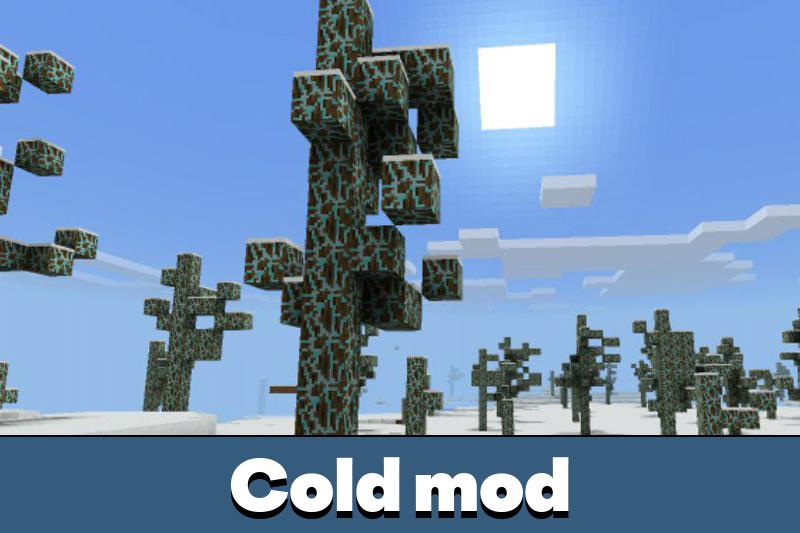 Download Cold for Minecraft PE mod: try not to freeze