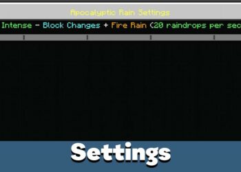 Download Rain for Minecraft PE mod: dangerous precipitation
