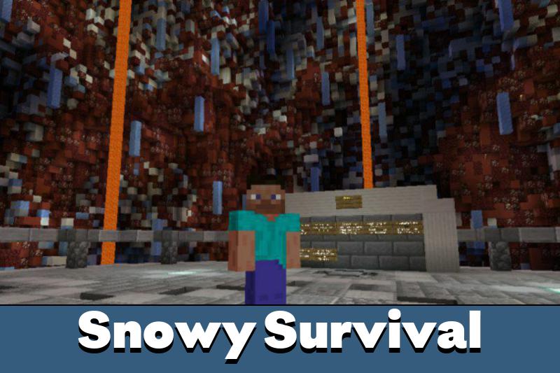 Download Snowy Survival Map for Minecraft PE - Snowy Survival Map for MCPE