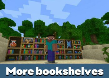 Download Bookshelf Minecraft PE mod: limitless possibilities