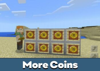 Download Gold Coin Minecraft PE mod: new currency