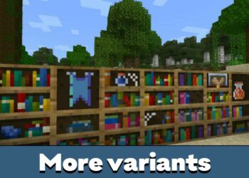 Download Bookshelf Minecraft PE mod: limitless possibilities