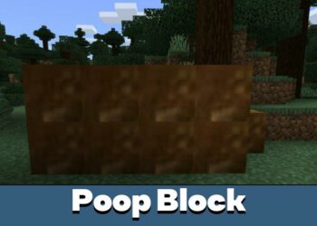 Download Poop Minecraft PE mod: unusual features