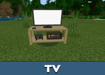 Download TV Minecraft PE mod: modern interior features