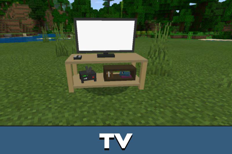 Download TV mod for Minecraft Bedrock Edition