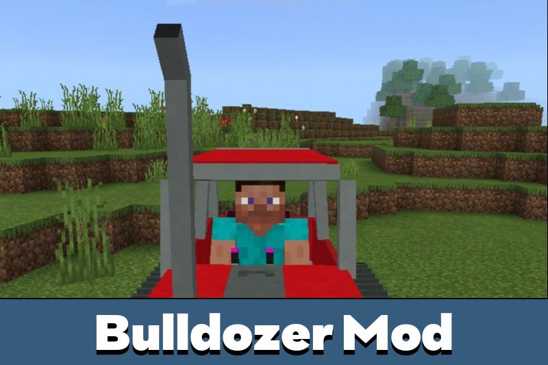 Download Bulldozer Mod for Minecraft Bedrock Edition