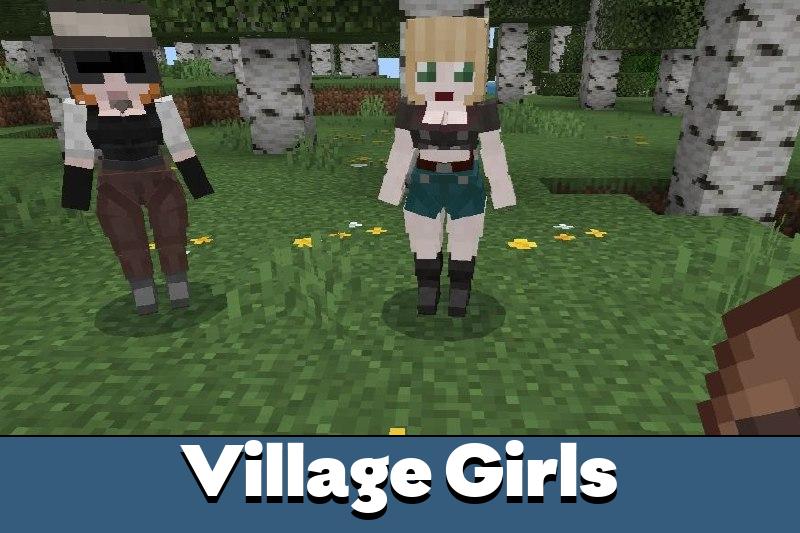 Download Village Girls Texture Pack for Minecraft Bedrock Edition