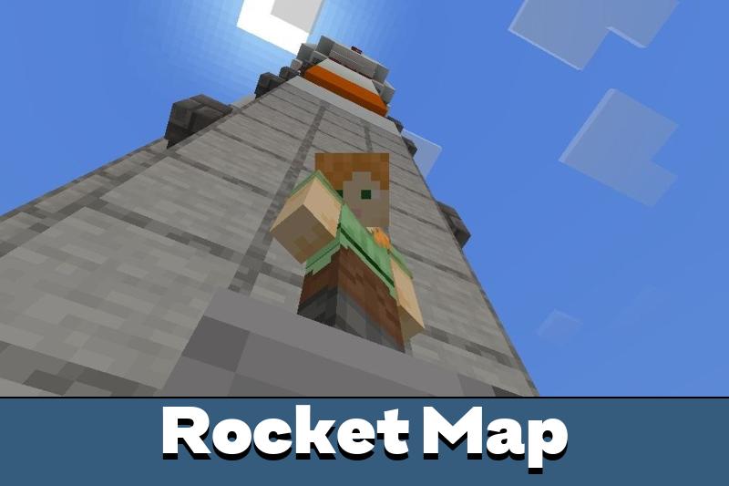 Download Space Rocket Map for Minecraft Bedrock Edition