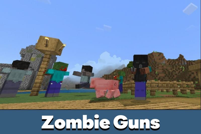 Download Zombie Weapons Mod for Minecraft PE - Zombie Weapons Mod for MCPE