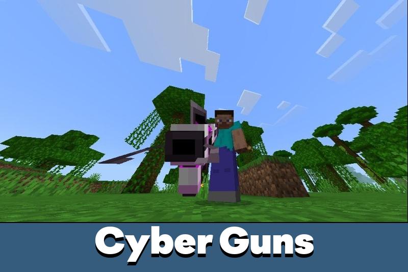 Download Cyber Guns Mod for Minecraft PE - Cyber Guns Mod for MCPE