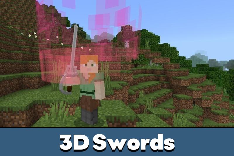 Download 3D Swords Mod for Minecraft PE - 3D Swords Mod for MCPE