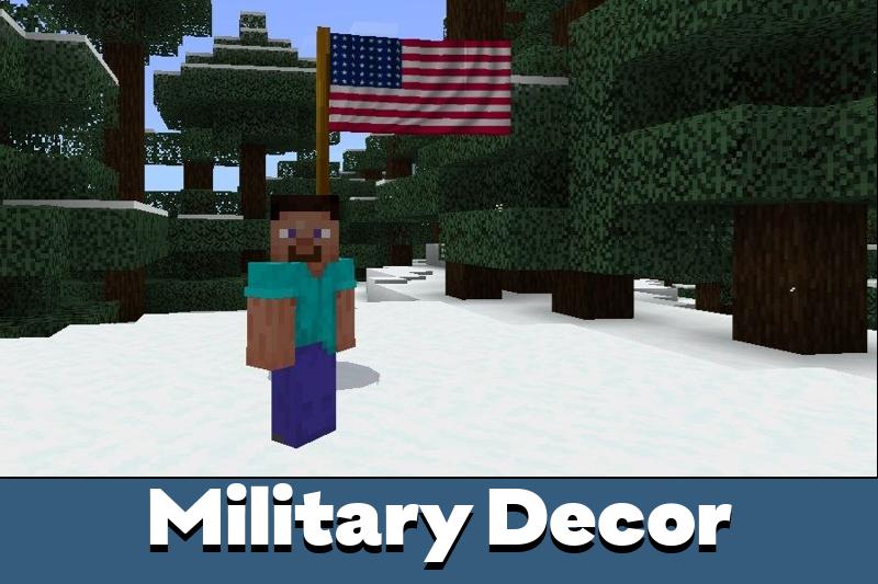 Download Military Decor Mod for Minecraft Bedrock Edition