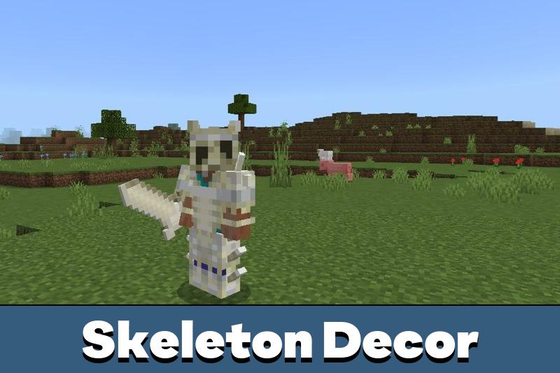 Download Skeleton Decor Mod for Minecraft PE - Skeleton Decor Mod for MCPE