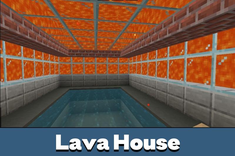Download Lava House Map for Minecraft Bedrock Edition