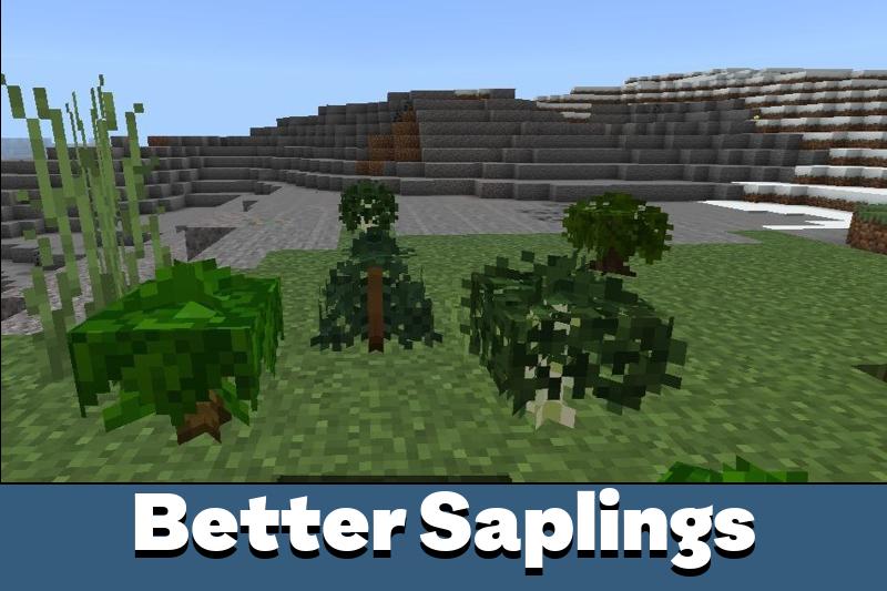 Download Better Saplings Texture Pack for Minecraft PE - Better Saplings Texture Pack for MCPE