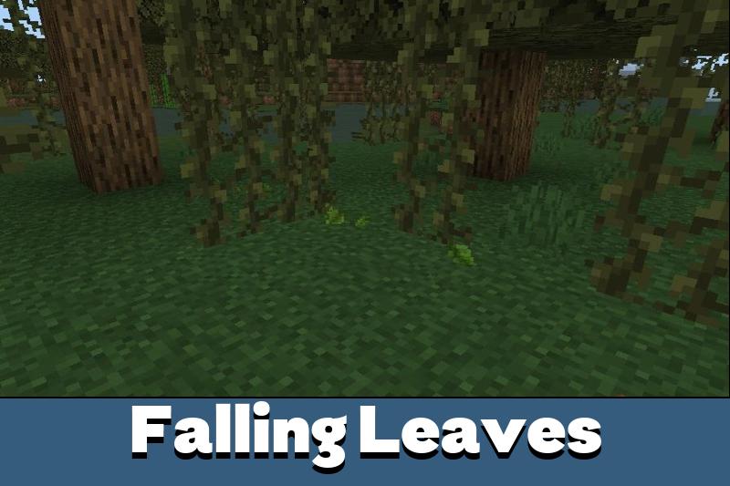 Download Falling Leaves Mod for Minecraft Bedrock Edition