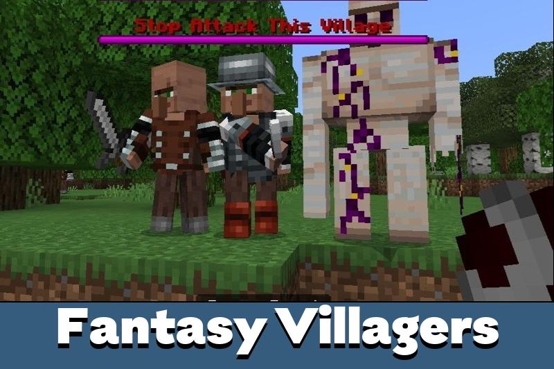 Download Fantasy Villagers Mod for Minecraft Bedrock Edition