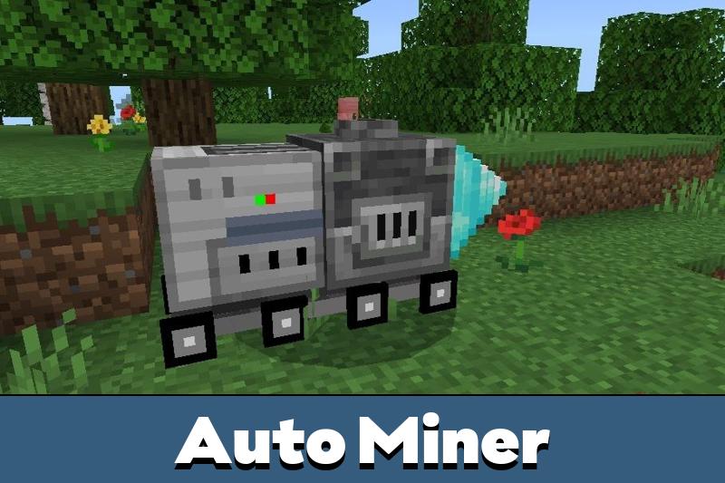 Download Auto Miner Mod for Minecraft Bedrock Edition