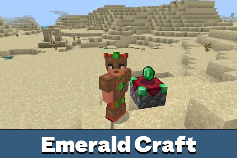 Download Emerald Craft Mod for Minecraft Bedrock Edition