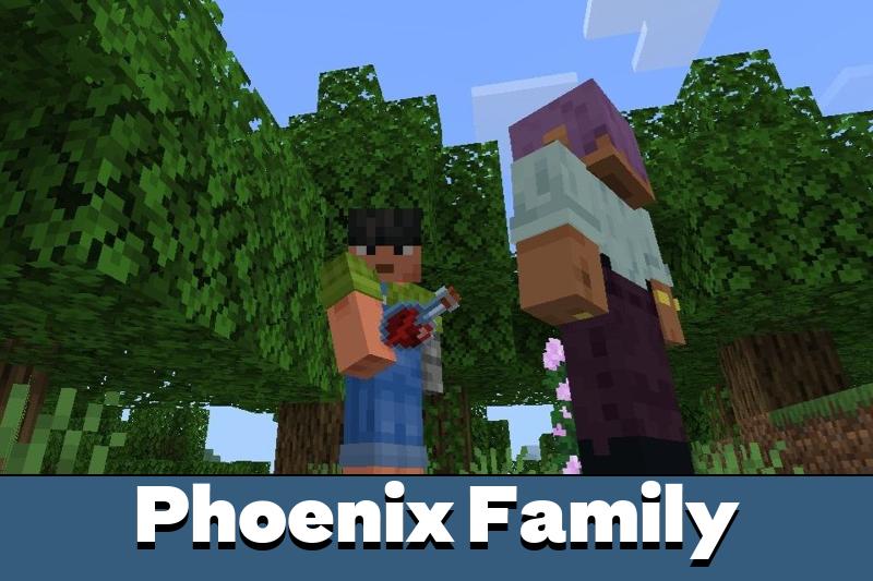 Download Phoenix Family Mod for Minecraft Bedrock Edition