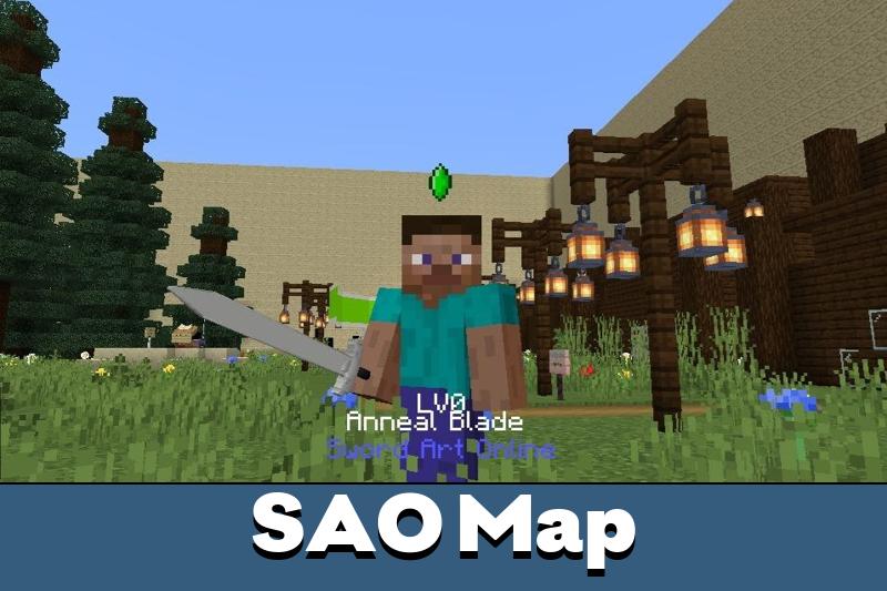 Download Sword Art Online Map for Minecraft Bedrock Edition