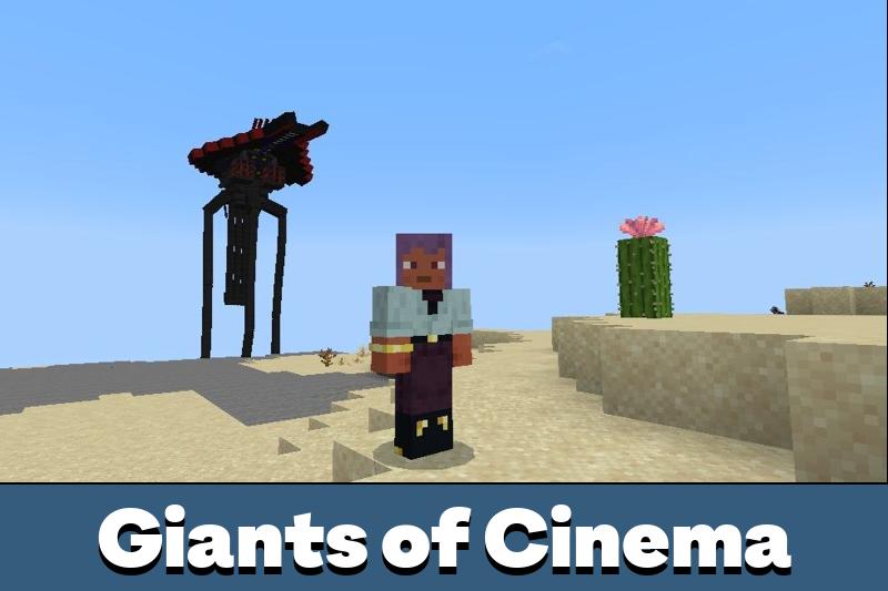 Download Giants of Cinema Mod for Minecraft Bedrock Edition