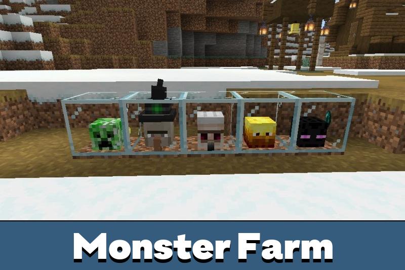 Download Monster Farm Mod for Minecraft Bedrock Edition