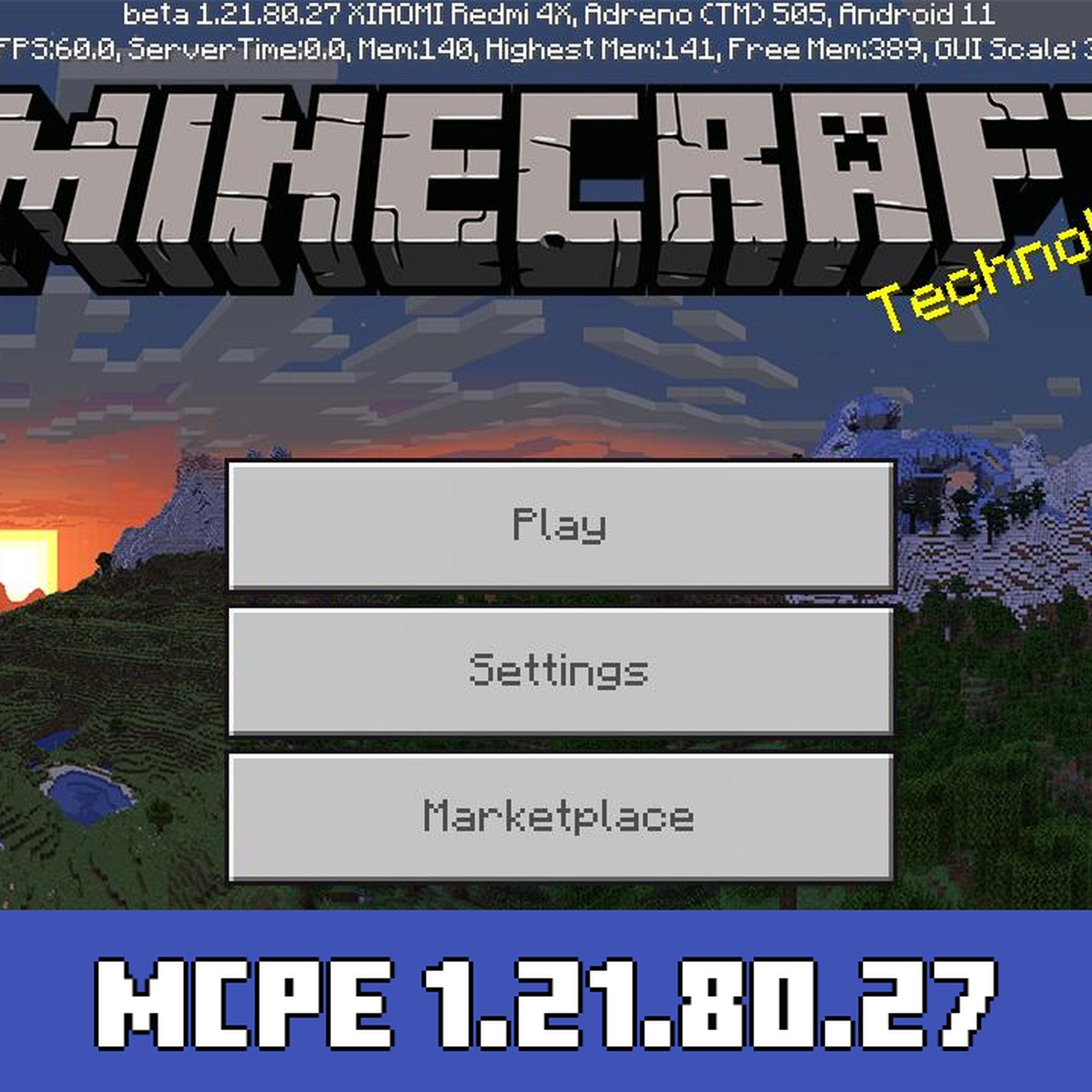 Download Minecraft PE 1.21.80.27 apk free (Beta version)