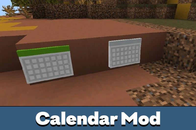 Calendar Mod for Minecraft Bedrock Edition