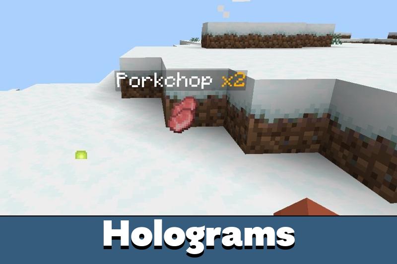 Download Holograms Mod for Minecraft Bedrock Edition