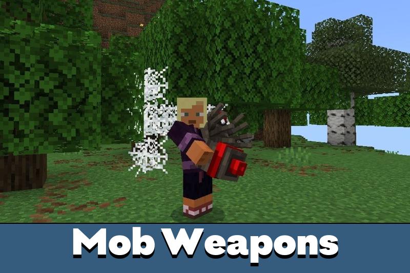 Download Mob Weapons Mod for Minecraft Bedrock Edition