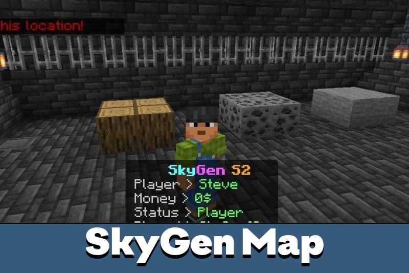 Download SkyGen Map for Minecraft Bedrock Edition