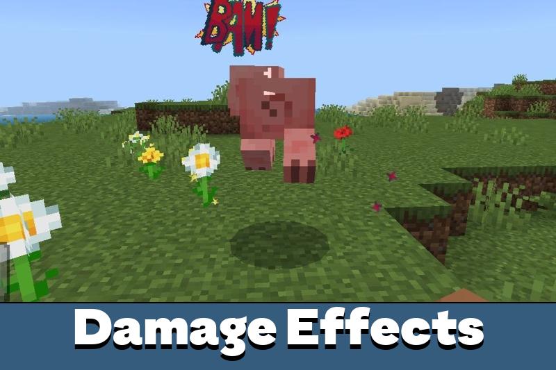 Download Damage Effects Mod for Minecraft Bedrock Edition
