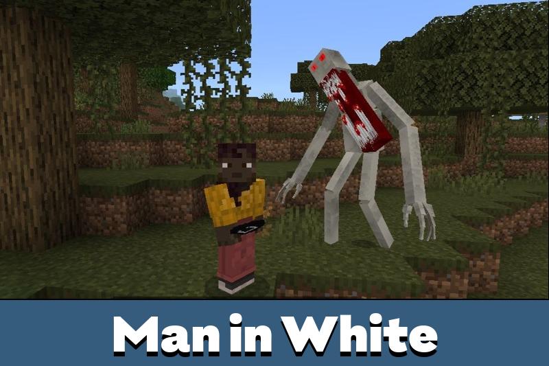 Download Man in White Mod for Minecraft Bedrock Edition