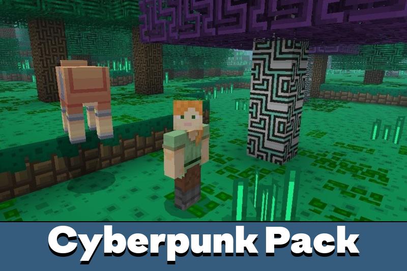 Download Cyberpunk Texture Pack for Minecraft Bedrock Edition