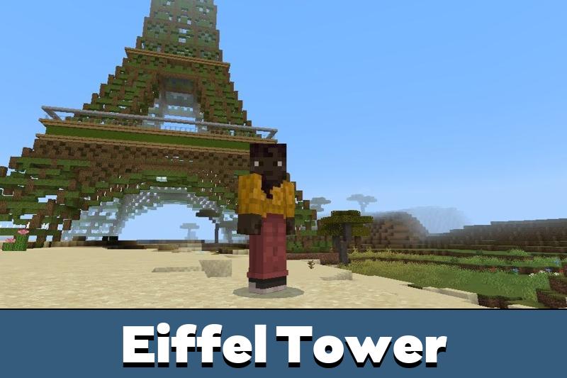 Download Eiffel Tower Mod for Minecraft Bedrock Edition