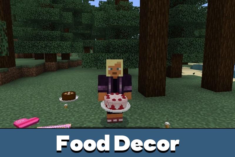 Download Food Decorations Mod for Minecraft Bedrock Edition