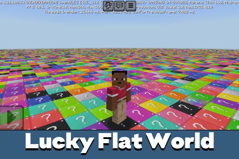 Download Lucky Flat World Map for Minecraft PE