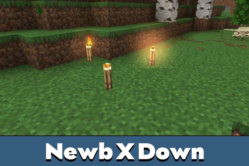 Download Newb X Down Texture Pack for Minecraft Bedrock