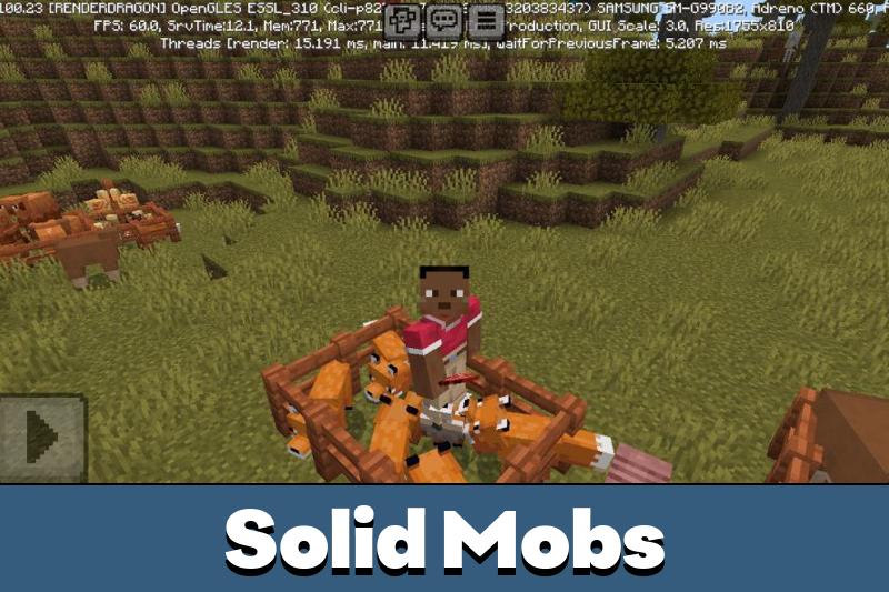 Download Solid Mobs Mod for Minecraft Bedrock Edition