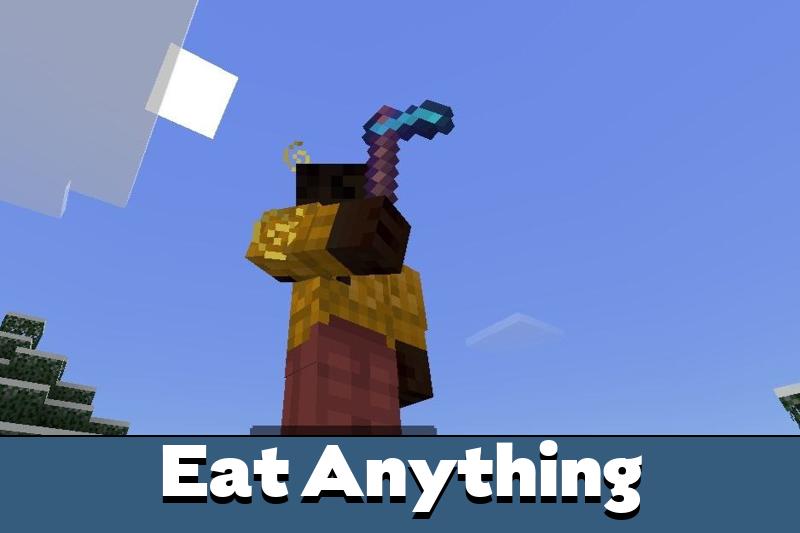 Download Eat Anything Mod for Minecraft Bedrock Edition