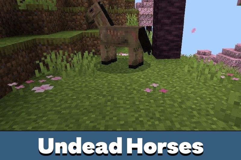 Download Undead Horses Mod for Minecraft Bedrock Edition