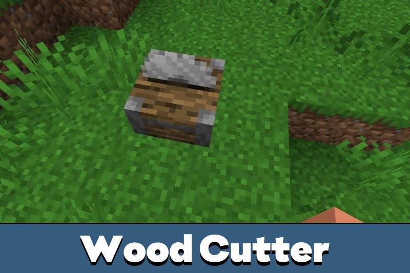 Download Wood Cutter mod for Minecraft PE – Fast Wood Crafting