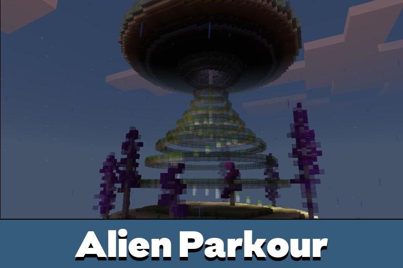 Download Alien Parkour Map for Minecraft Bedrock Edition