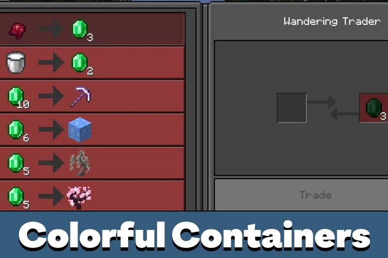 Download Colourful Containers Texture Pack for Minecraft Bedrock